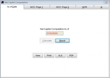 Net Capital Computation is driven by the integrated trial balance ...